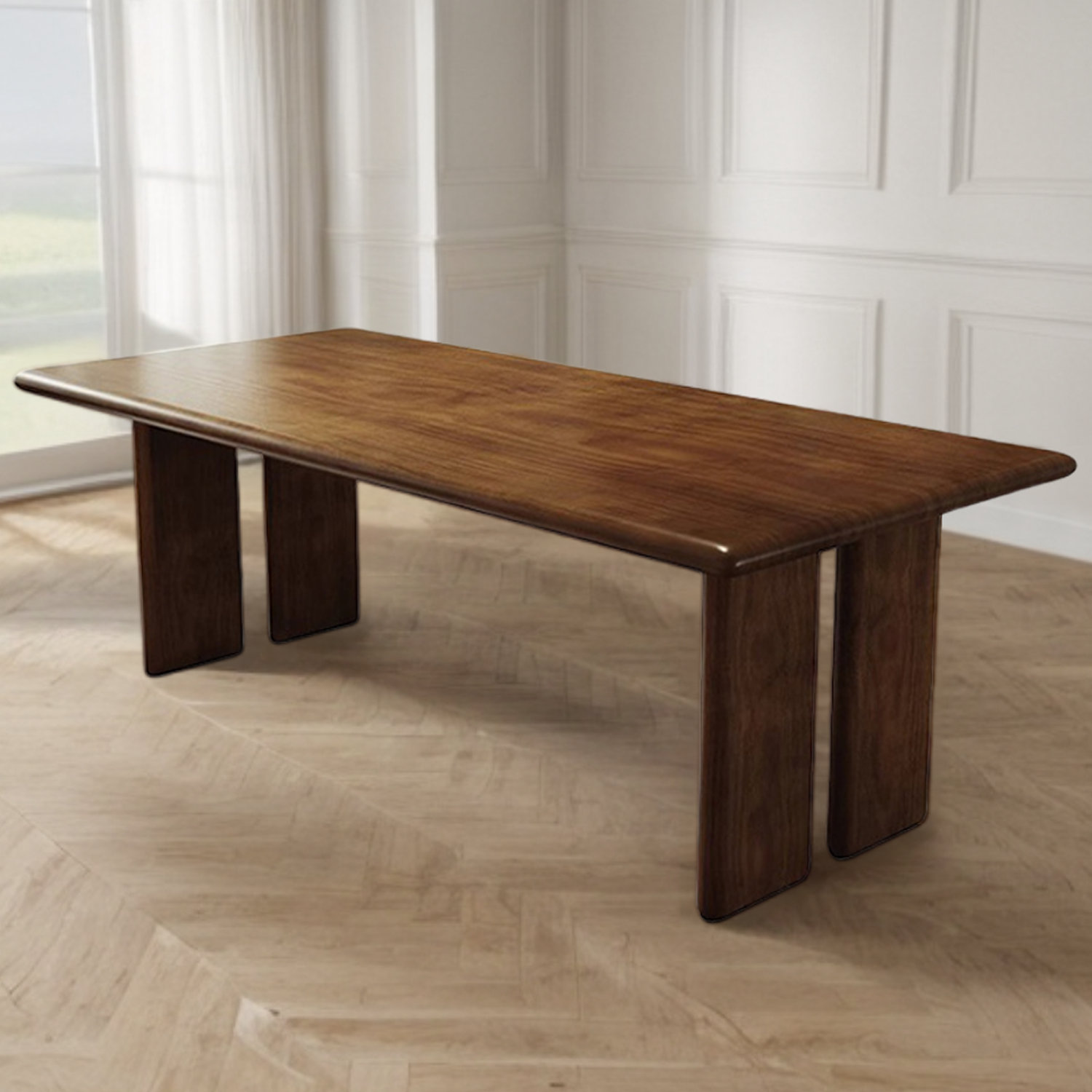 Hokku Designs Reigh Solid Wood Dining Table | Wayfair