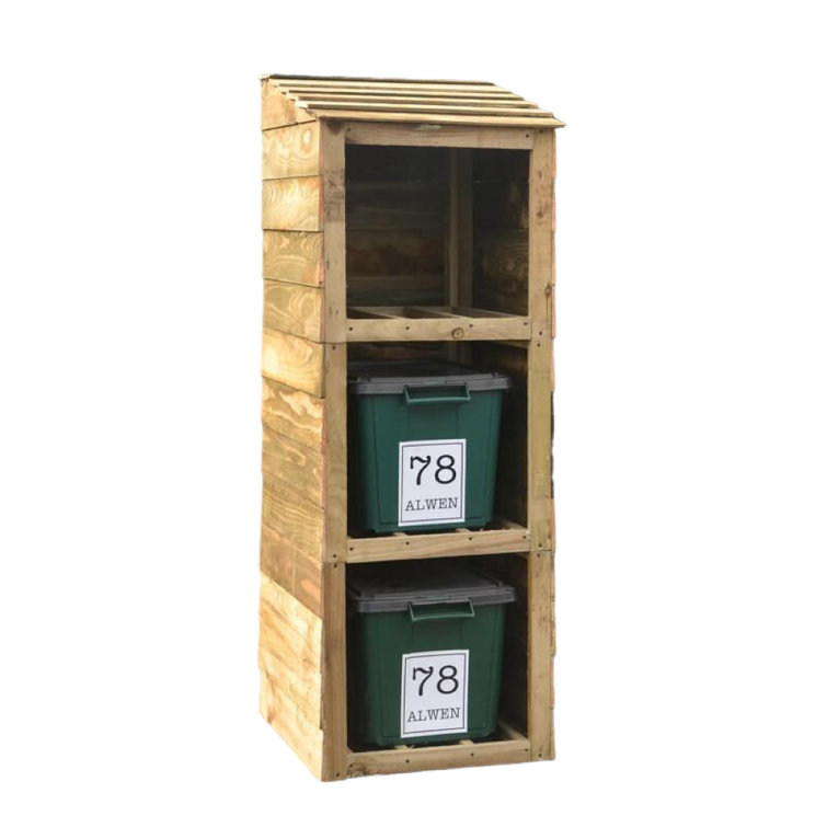 Dakota Fields Getir Wooden Triple Bin Store & Reviews | Wayfair.co.uk