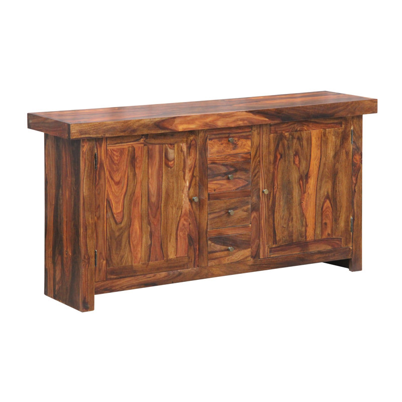 Loon Peak® Balvin 70 Inch Dual Tone Rustic Sideboard Table With 3 ...