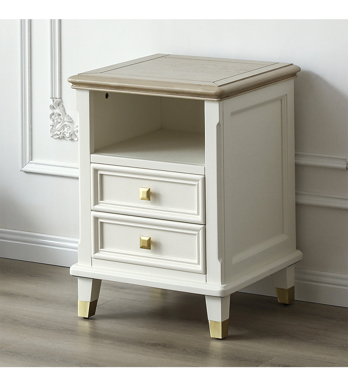 STONE DRAGON TILE ARTS LLC American Light Luxury Bedside Table, Modern ...