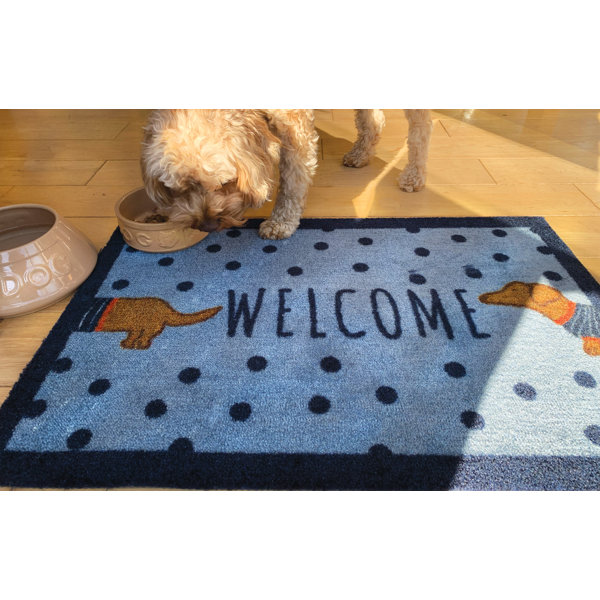 Howler & Scratch Doggie Welcome 50 x 75 cm Non-Slip Indoor Door Mat ...