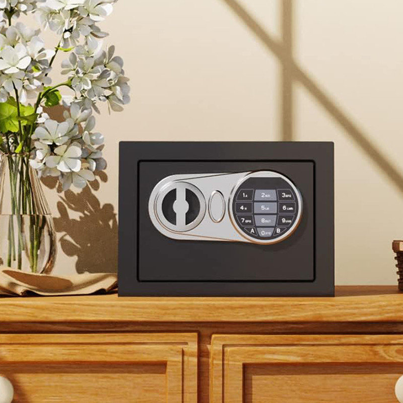 DEBLIT Small Fireproof Safe Box for Home Use, with Keys&Code, Mini Safe ...