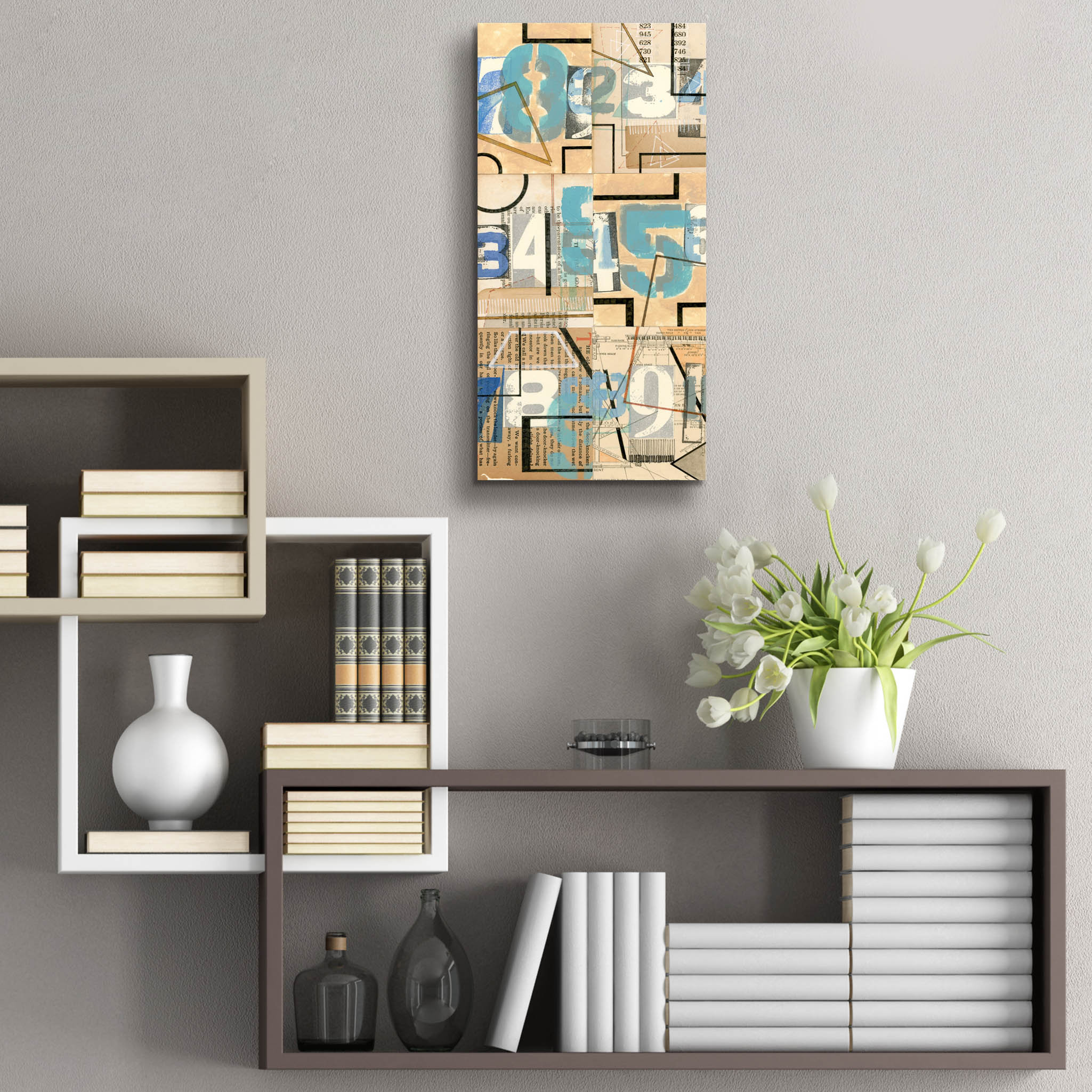 Latitude Run® 'Numbers II' by Nikki Galapon, Acrylic Glass Wall Art, 24 ...