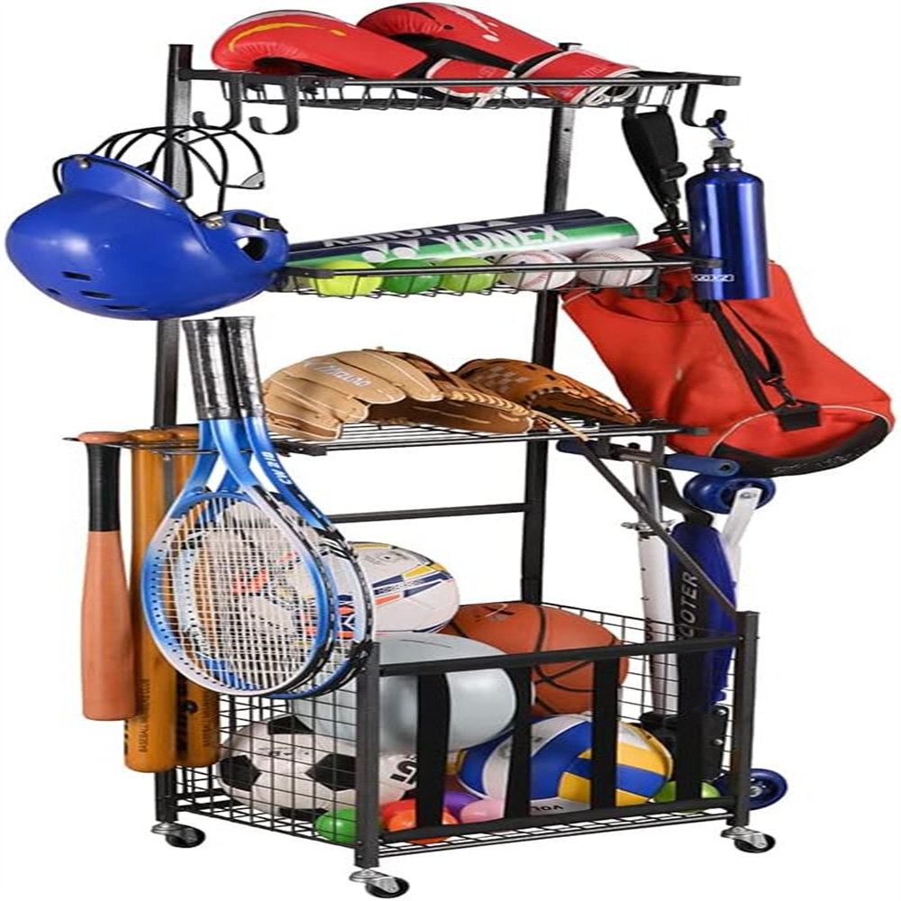 Rebrilliant Snail Garage Sports Equipment Storage Organizer Sports Ball ...