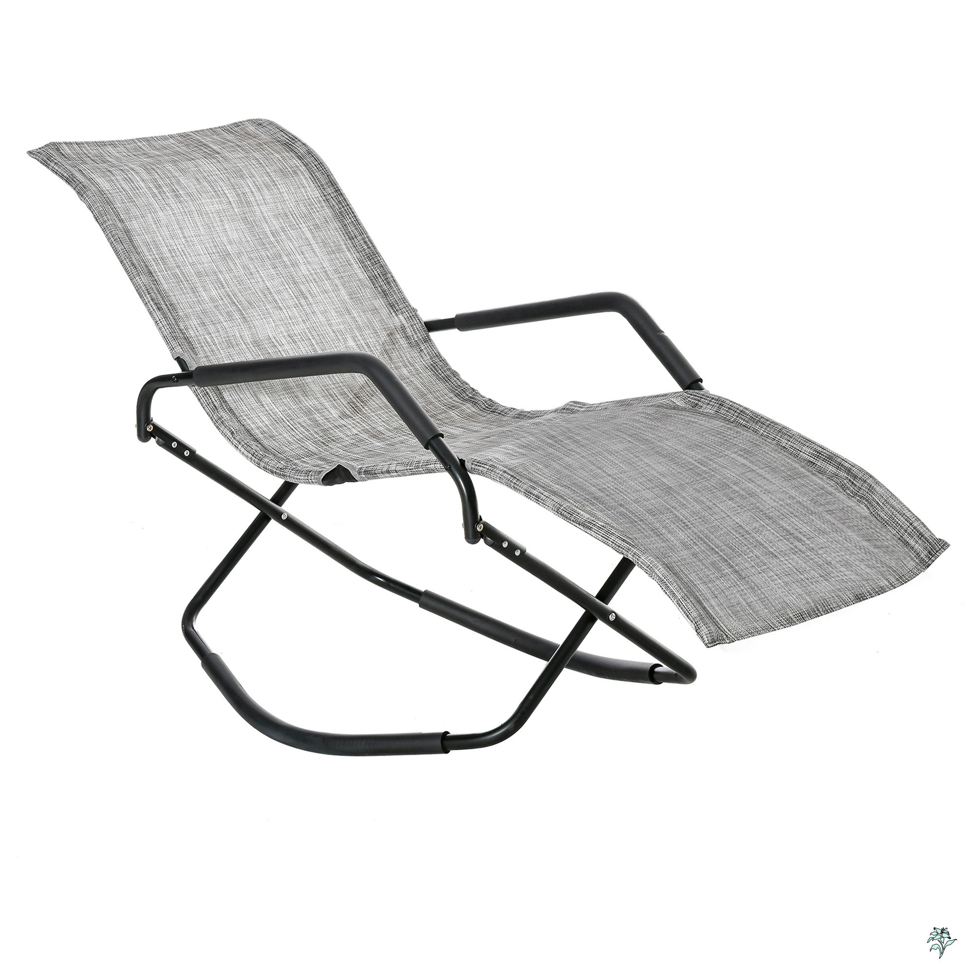 Wrought Studio™ Rocking Sun Lounger, Chaise Lounge Rocker | Wayfair