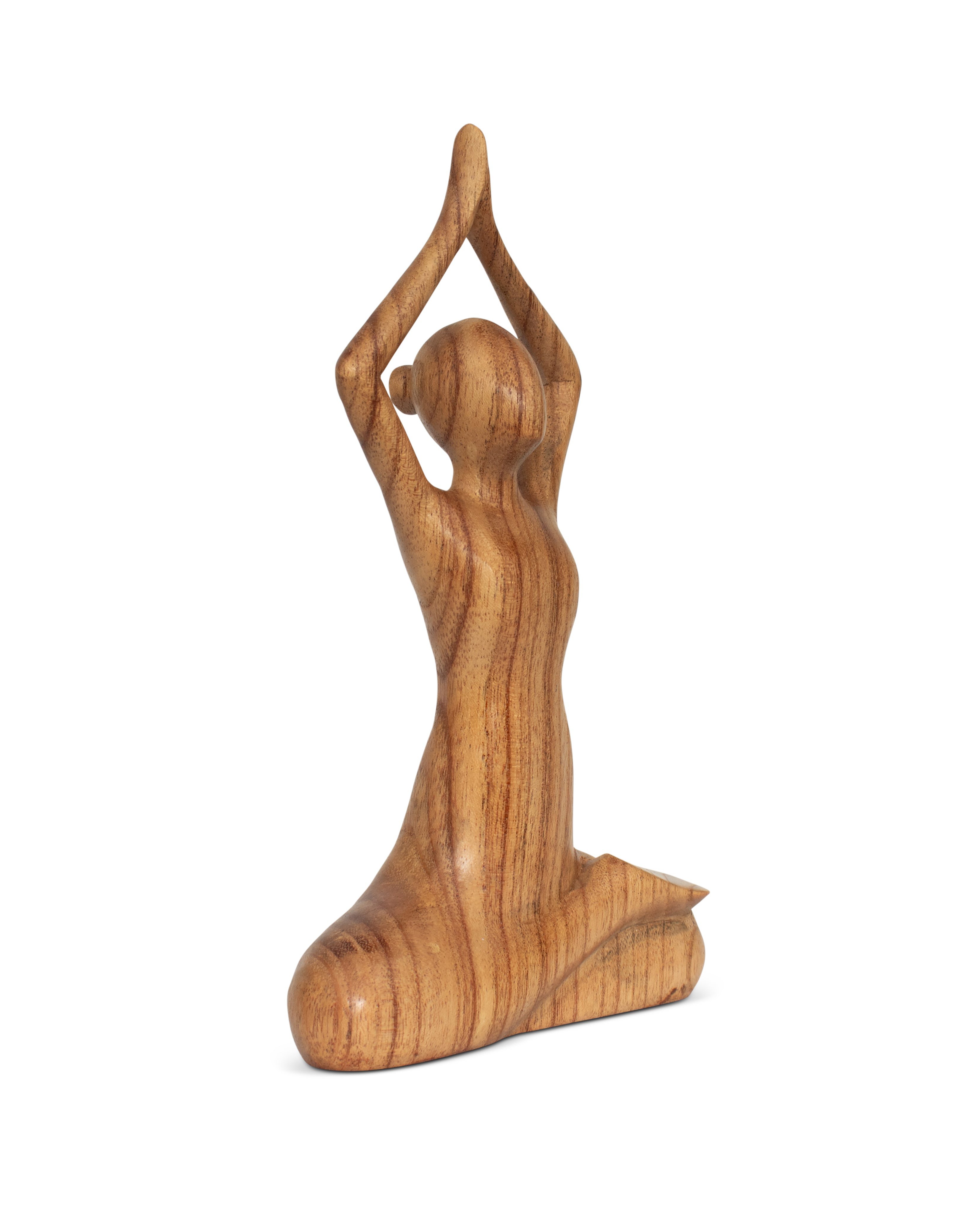 Orren Ellis 10" Wooden Handmade Mini Yoga Figurines, Yoga Pose Statue ...