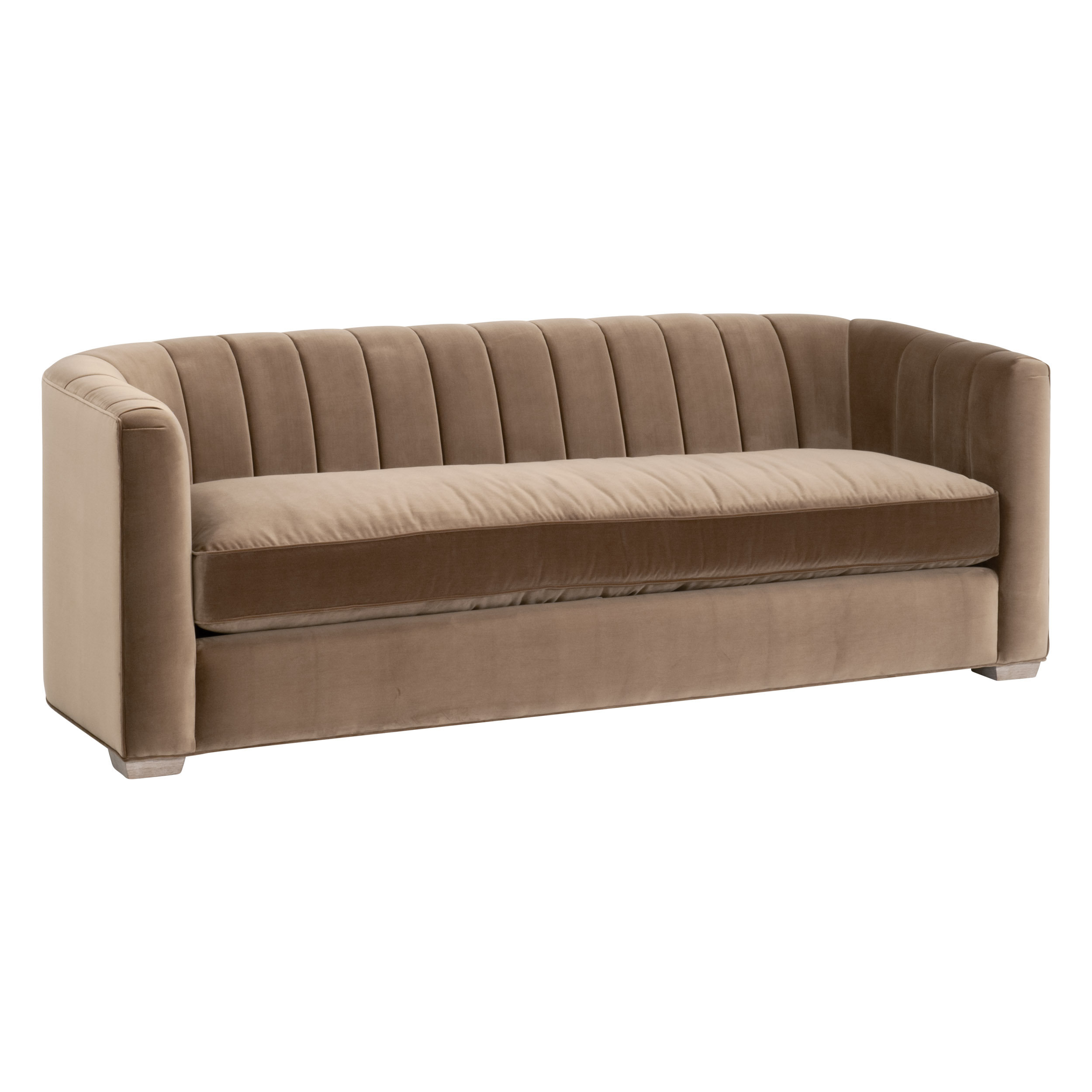 Everly Quinn Bronx 87" Channel Back Sofa | Wayfair