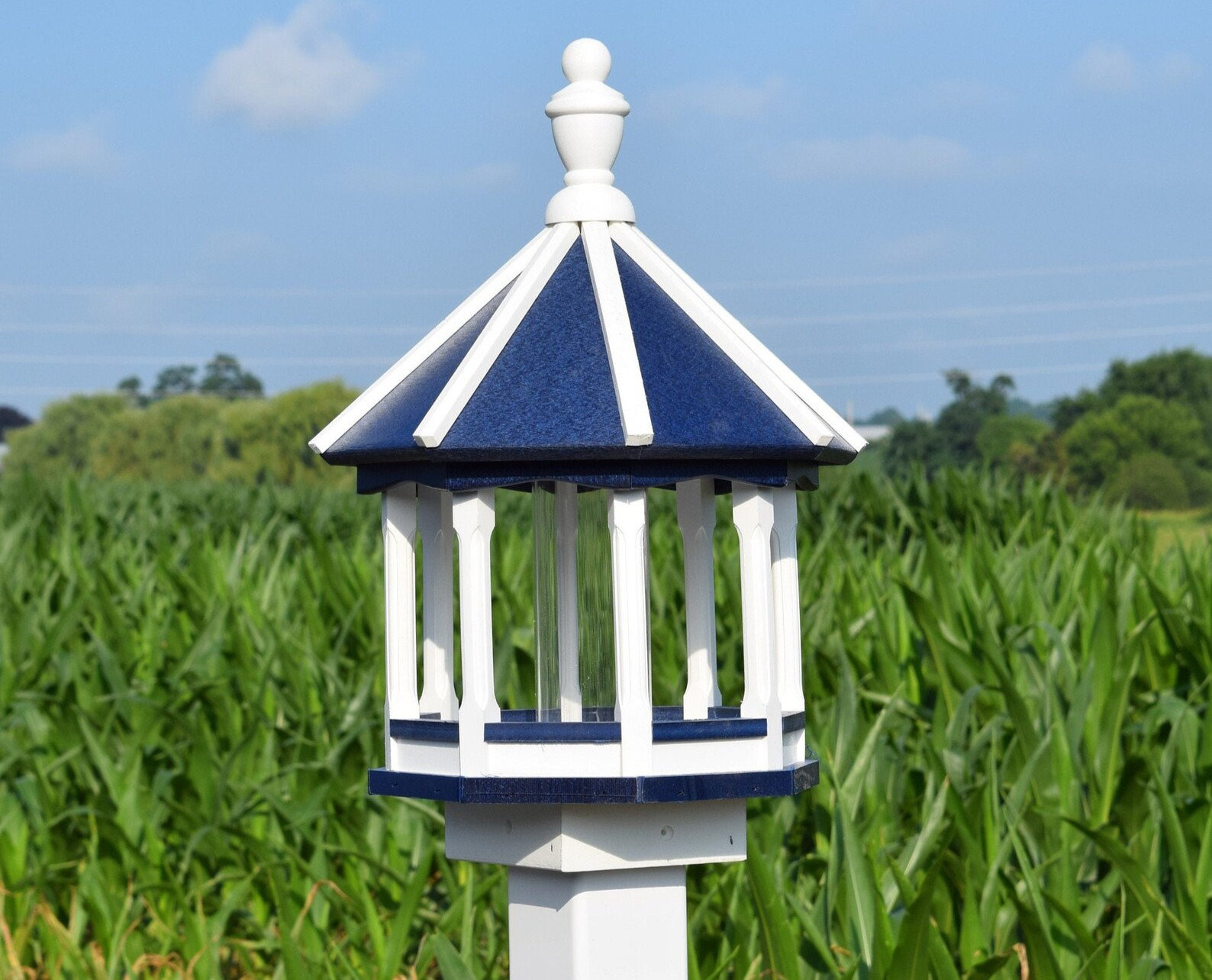 Arlmont & Co. Mini Amish Poly Gazebo Spindle Bird Feeder - Wayfair Canada