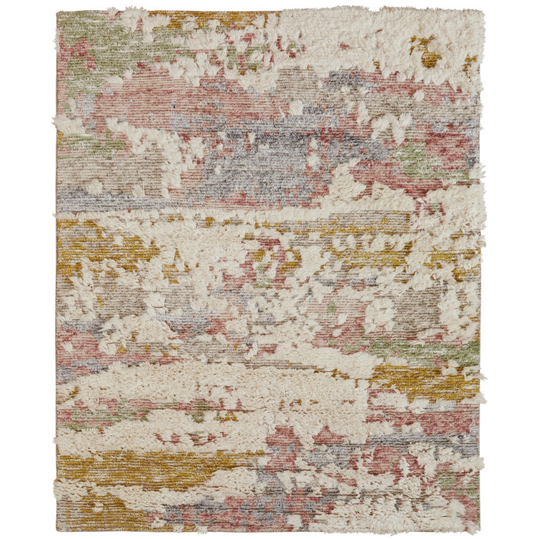 Bungalow Rose Helenville Wool Abstract Indoor Rug & Reviews | Wayfair