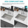 The Ai Furniture ADA-COMPLIANT Kitchen Sink, 23 Inch Undermount Sink 5. ...