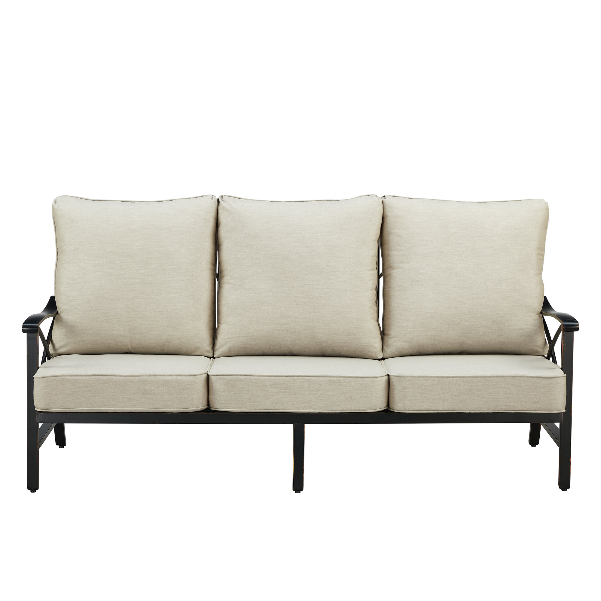 Red Barrel Studio® Gamella 79'' Wide Outdoor Patio Sofa with Cushions ...