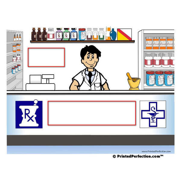 Printed Perfection Personalized Pharmacist - Male Wooden Magnet - Great ...