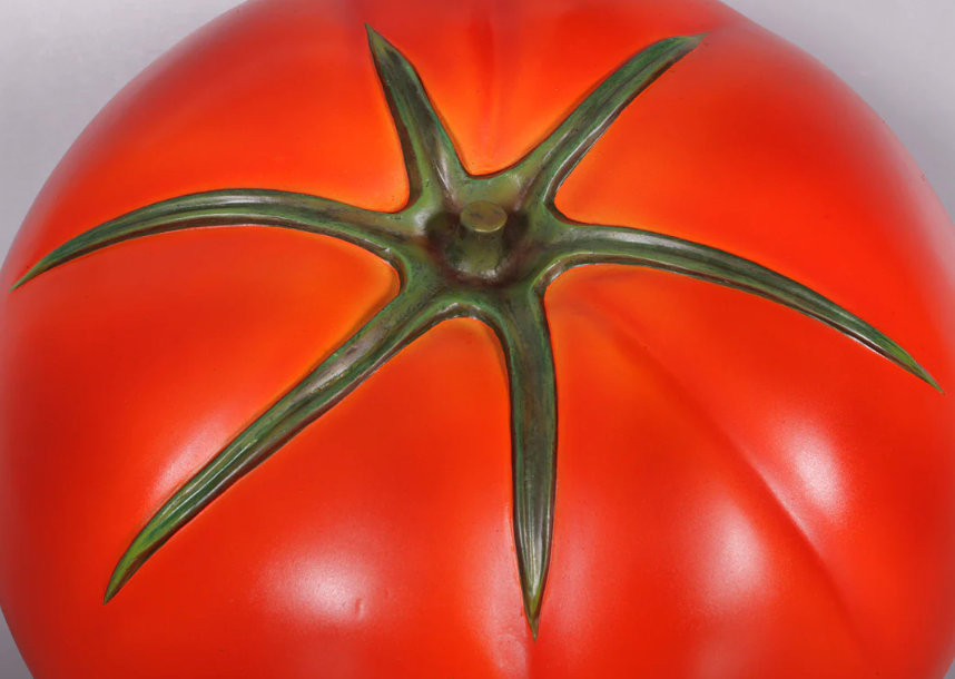 Rosalind Wheeler Babbette Red Tomato Statue | Wayfair