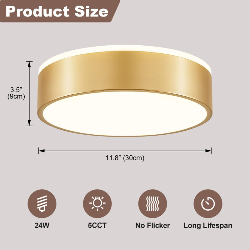 Mercer41 Minimalist Round Kitchen Lighting Fixtures | Wayfair