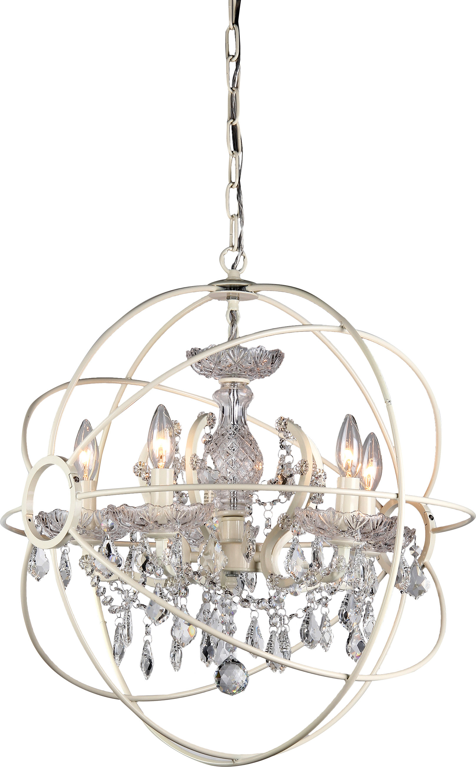 House of Hampton® Crete 4-Light Globe Chandelier & Reviews | Wayfair