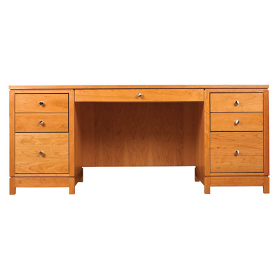 Spectrawood Franklin Solid Wood Executive Desk | Wayfair
