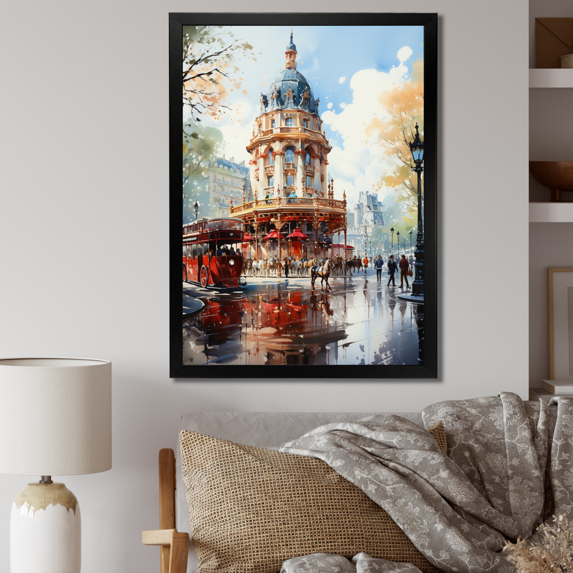 Red Barrel Studio Carousel Whimsical Delight VI - Cityscapes Canvas ...