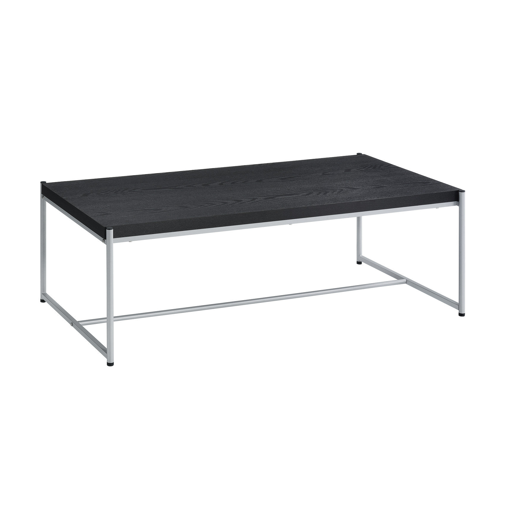 Banior Black Coffee And End Table - 3 Piece With Tops Steel Tubular ...