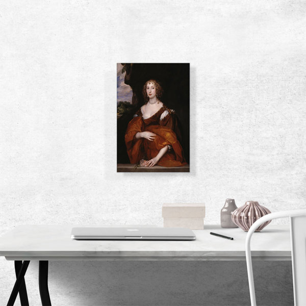 ARTCANVAS " Portrait Of Mary Hill Lady Killigrew 1638 " by Anthony Van ...