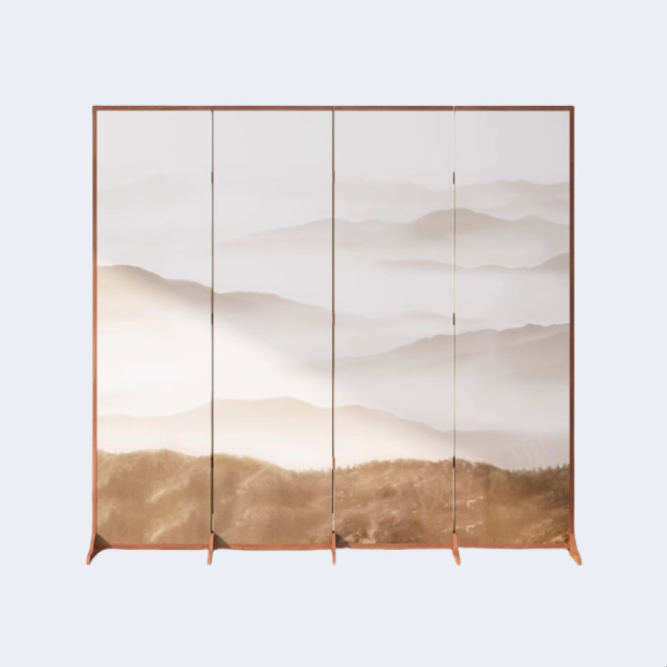 dujinlong home Solid Wood Double-Sided Screen | Wayfair