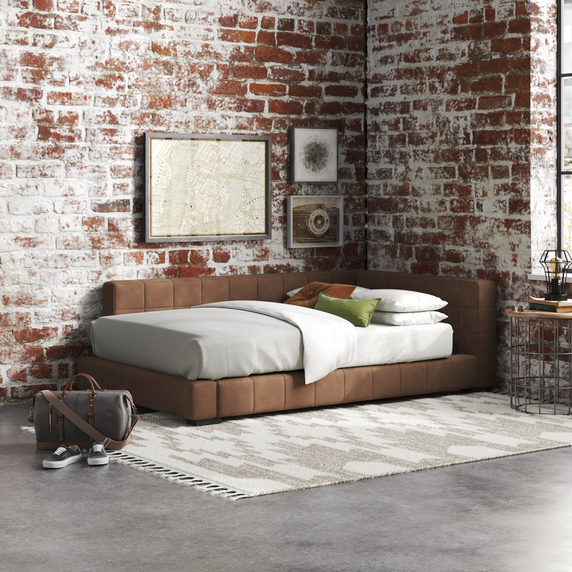 Steelside™ Beckham Upholstered Platform Bed & Reviews | Wayfair