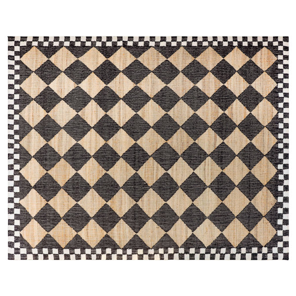 MacKenzie Childs Diamond Jute Rug | Wayfair