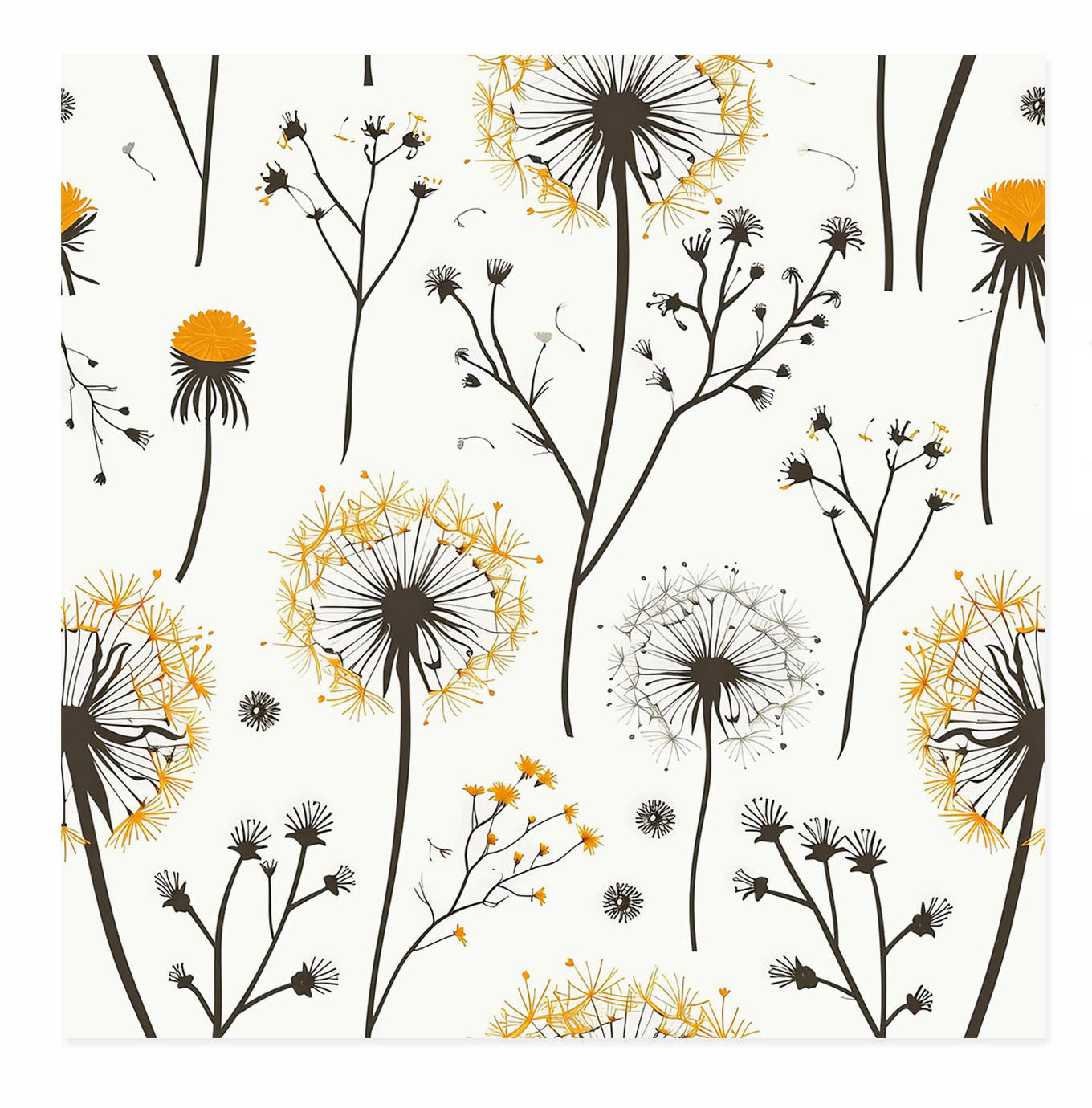 Winston Porter Botanical Spring Dandelions VI Cottage Unframed Art ...