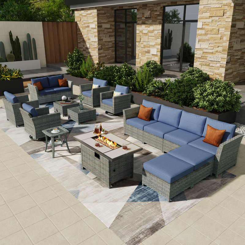 Latitude Run® Loranda 16 Piece Seating Group with Cushions | Wayfair