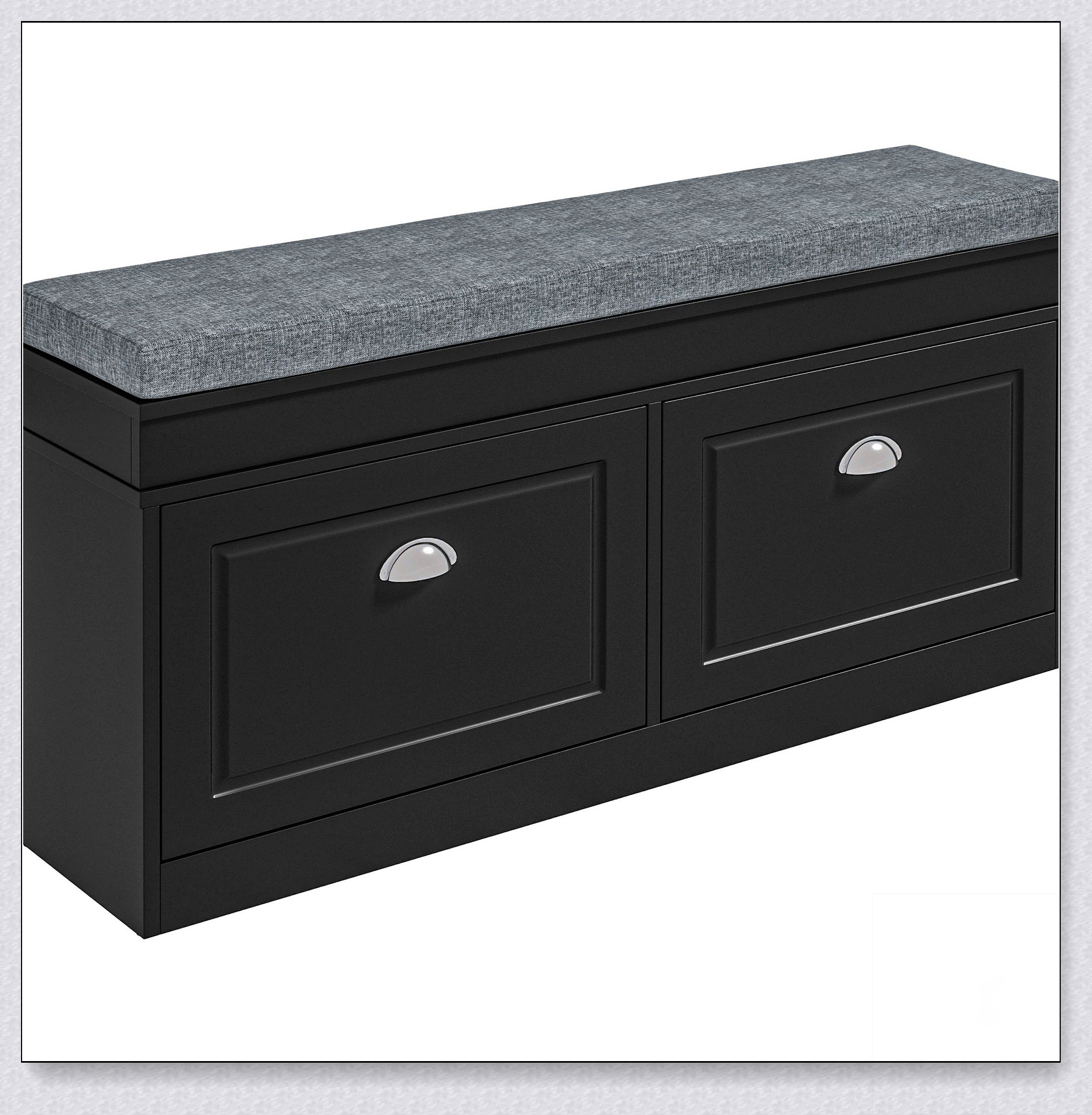 Latitude Run® Modern Shoe Rack Bench for Entryway, Storage Organizer ...