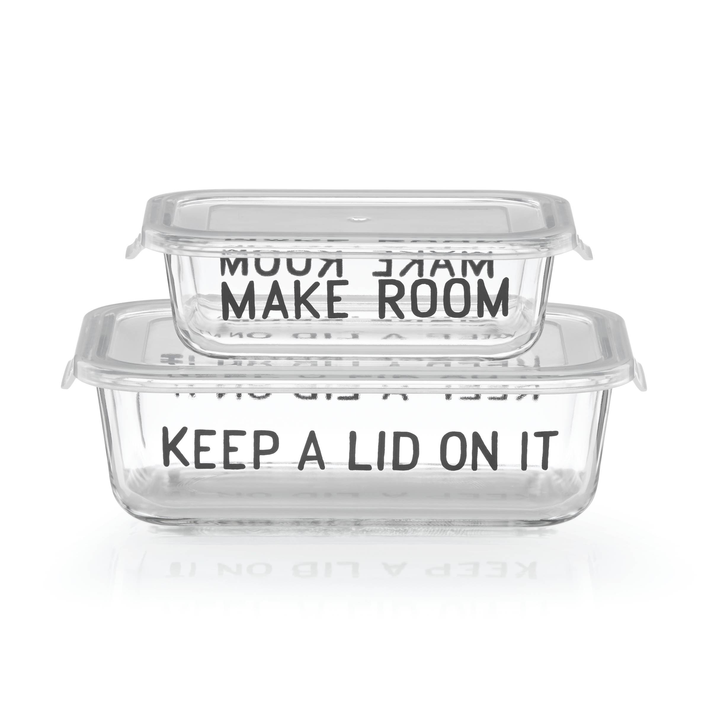 kate spade new york All In Good Taste Glass Food Storage - Set of 2 ...