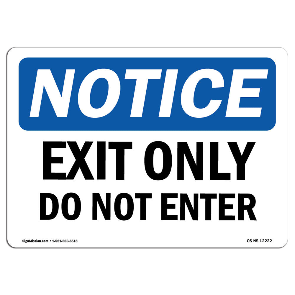 SignMission Exit Only Do Not Enter Sign | Wayfair