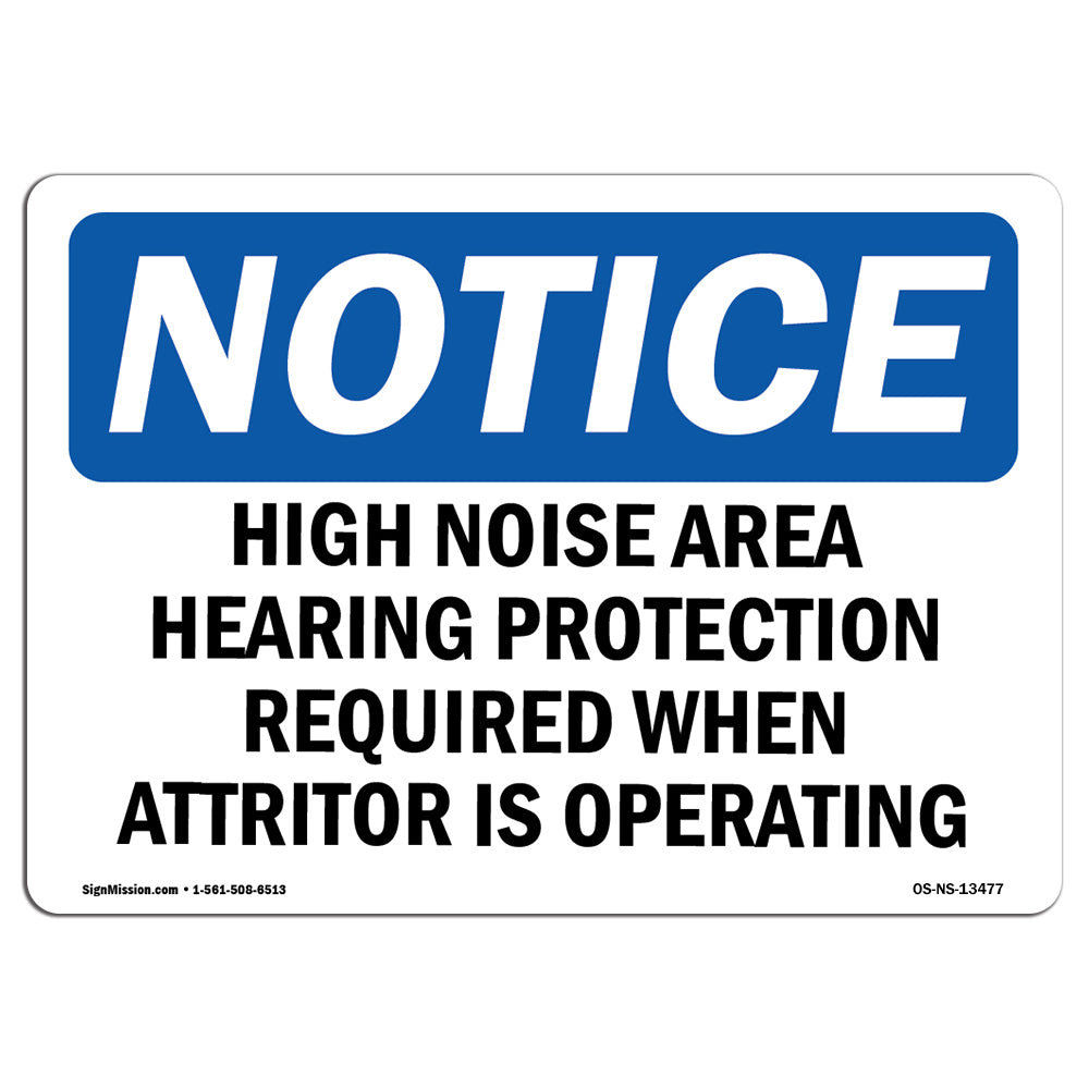 SignMission High Noise Area Hearing Protection Required Sign | Wayfair