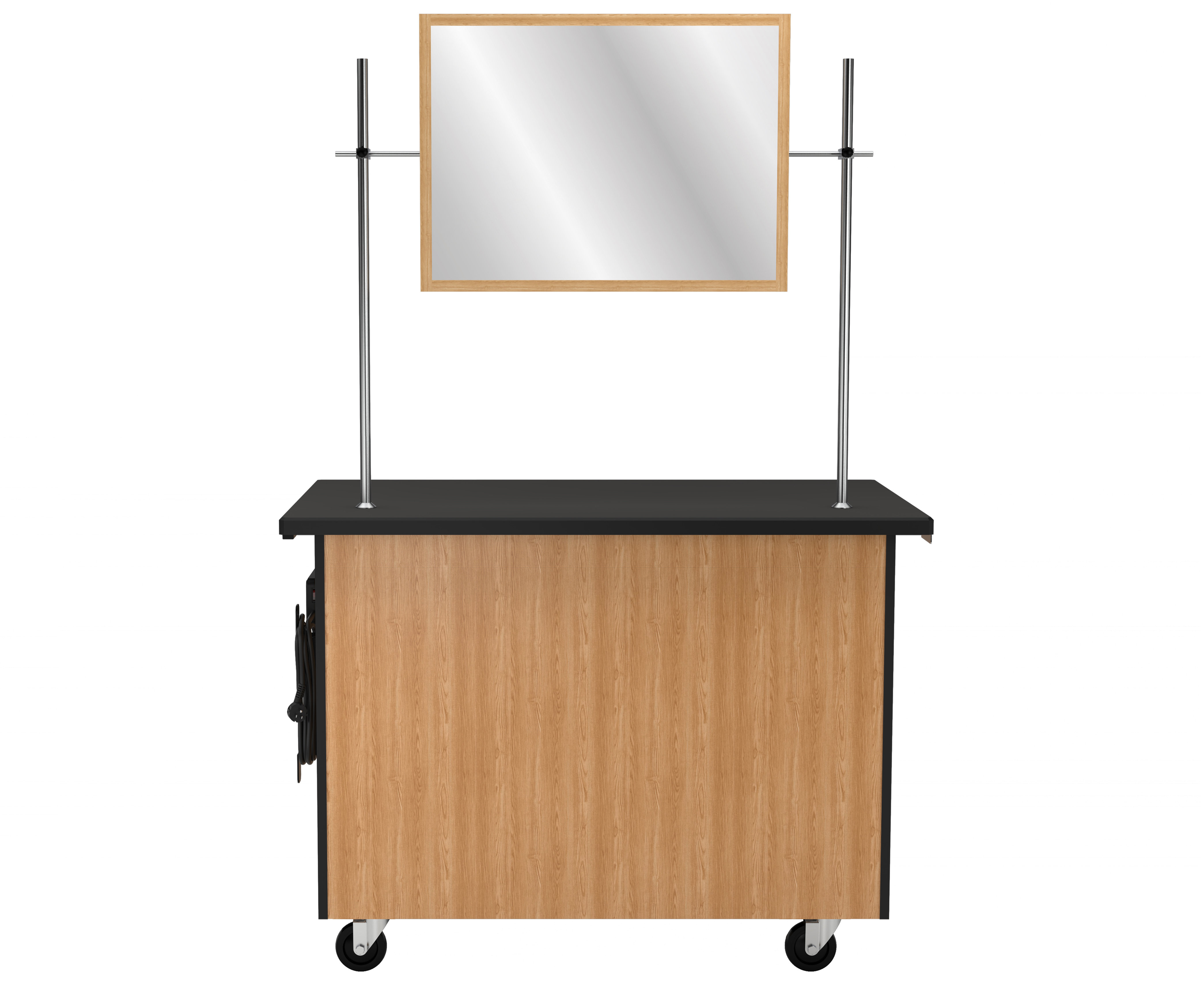 National Public Seating Mobile Science Cart with Shelving and ...