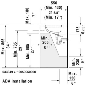 Duravit D-Code Metal Oval Undermount Bathroom Sink with Overflow ...