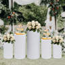 JOYDING 5Pcs Recyclable Wedding Cylinder Columns Durable Flower Stand ...