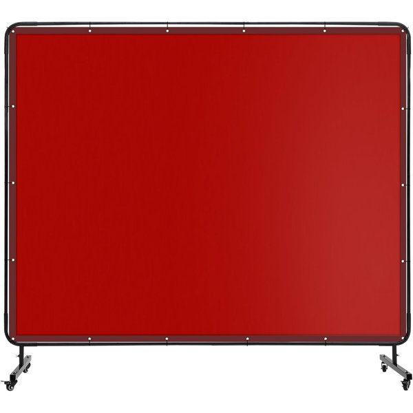 ASOPIX 6x8 FT Flame-Resistant Welding Screen with Frame & Locking ...