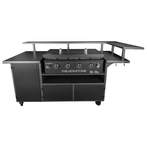 Blackstone Table de chef pour 5 personnes avec plaque chauffante ...