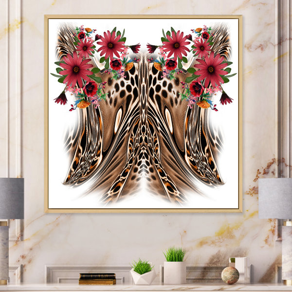 Mercer41 Flower Leopard " Flower Leopard " Painting Print | Wayfair