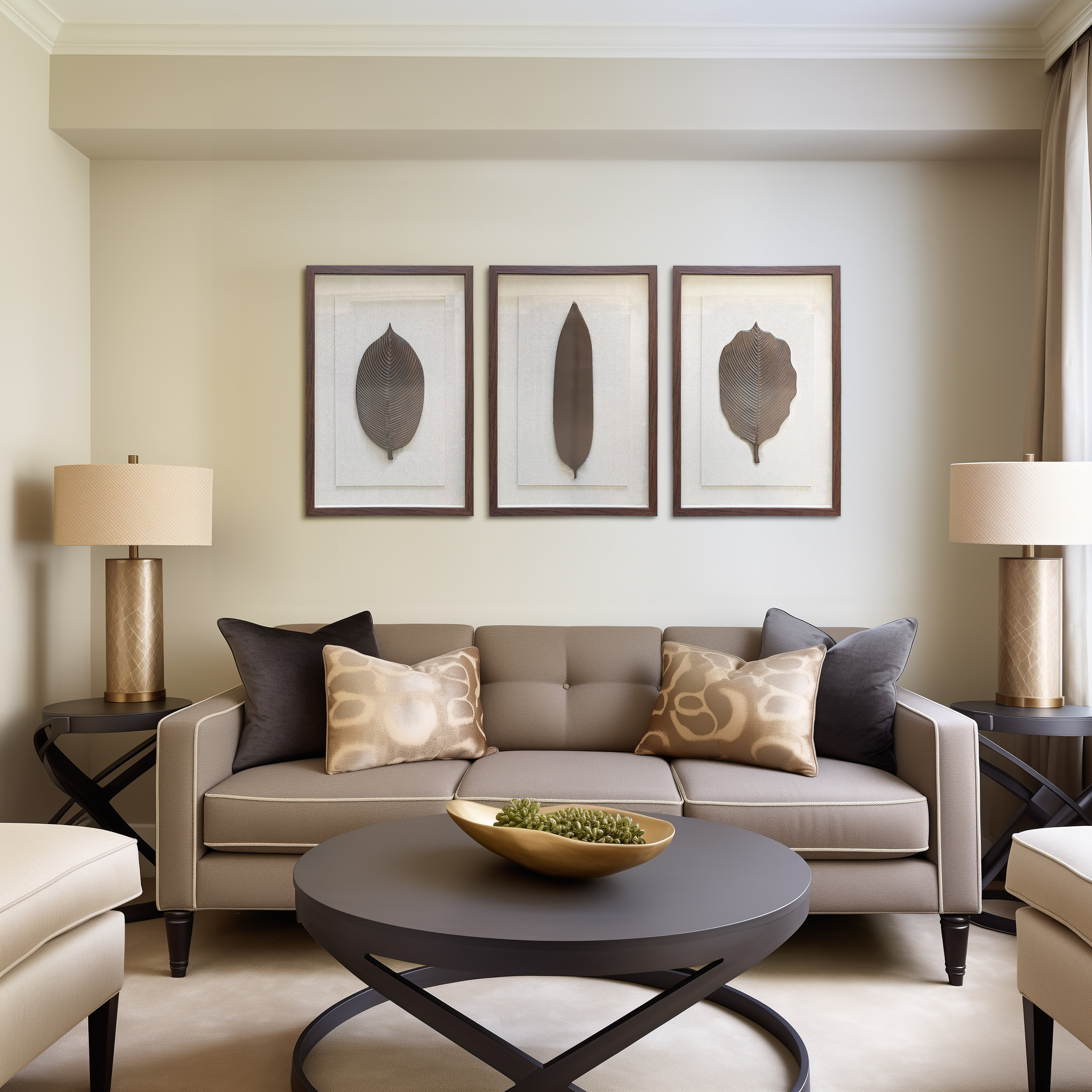 Red Barrel Studio® Bronze Leaf Shadow Boxes, Contemporary Wood , and ...