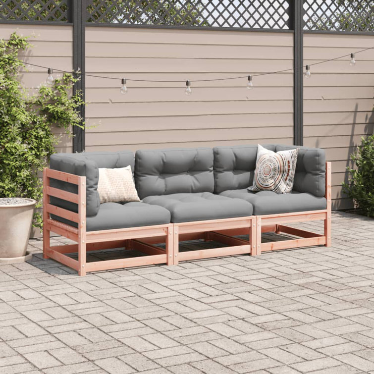 Alpen Home 3 Piece Garden Sofa Set Impregnated Wood Pine | Wayfair.co.uk