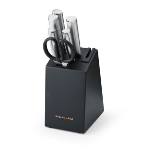 KitchenAid® Kitchenaid Gourmet Knife Block Set, 7 Piece | Wayfair