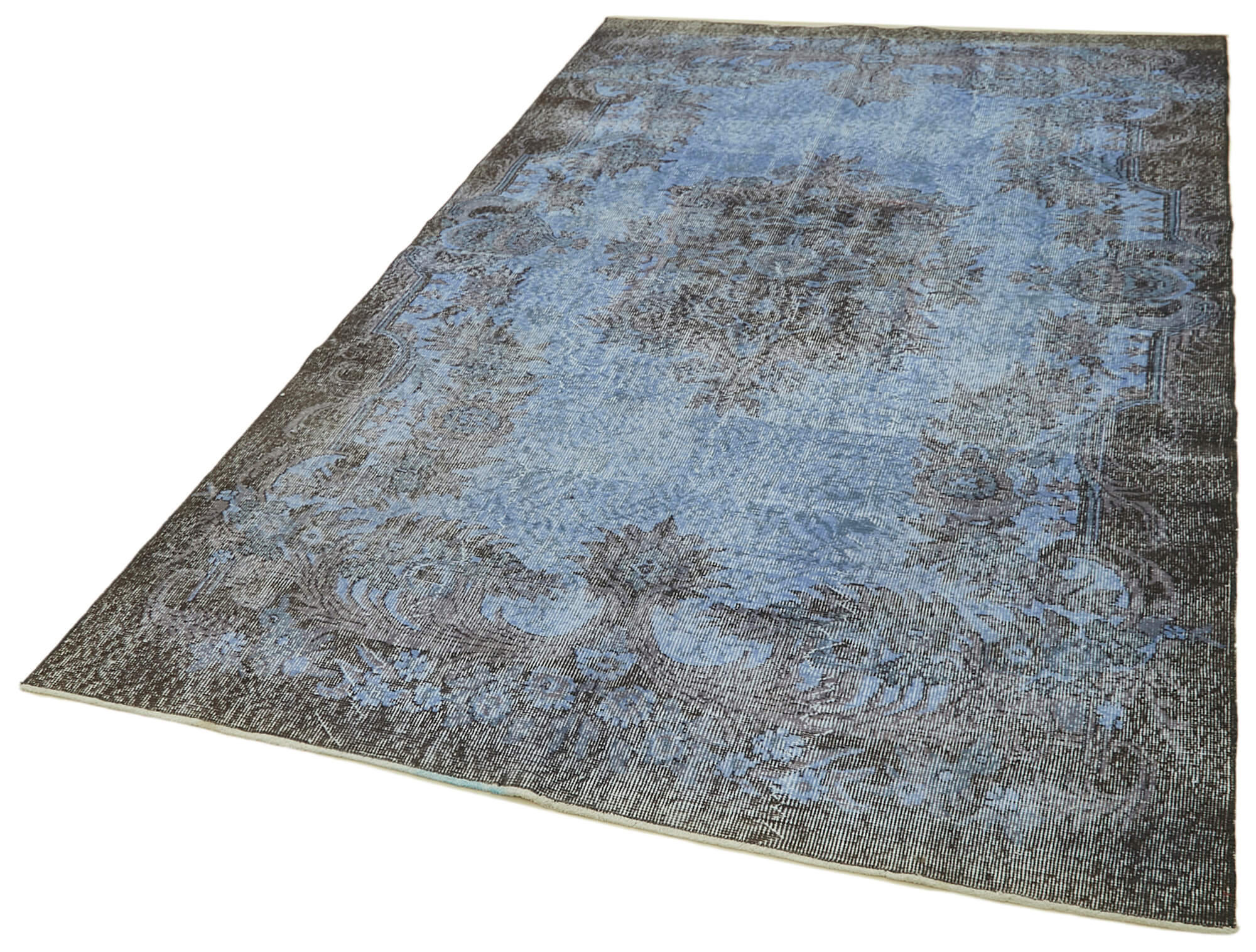 Williston Forge Hui Blue Vintage Wool Handmade Area Rug | Wayfair