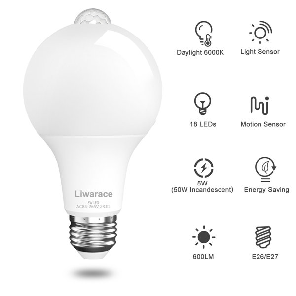 Liwarace Equivalent E26/Medium (Standard) LED Bulb - Wayfair Canada