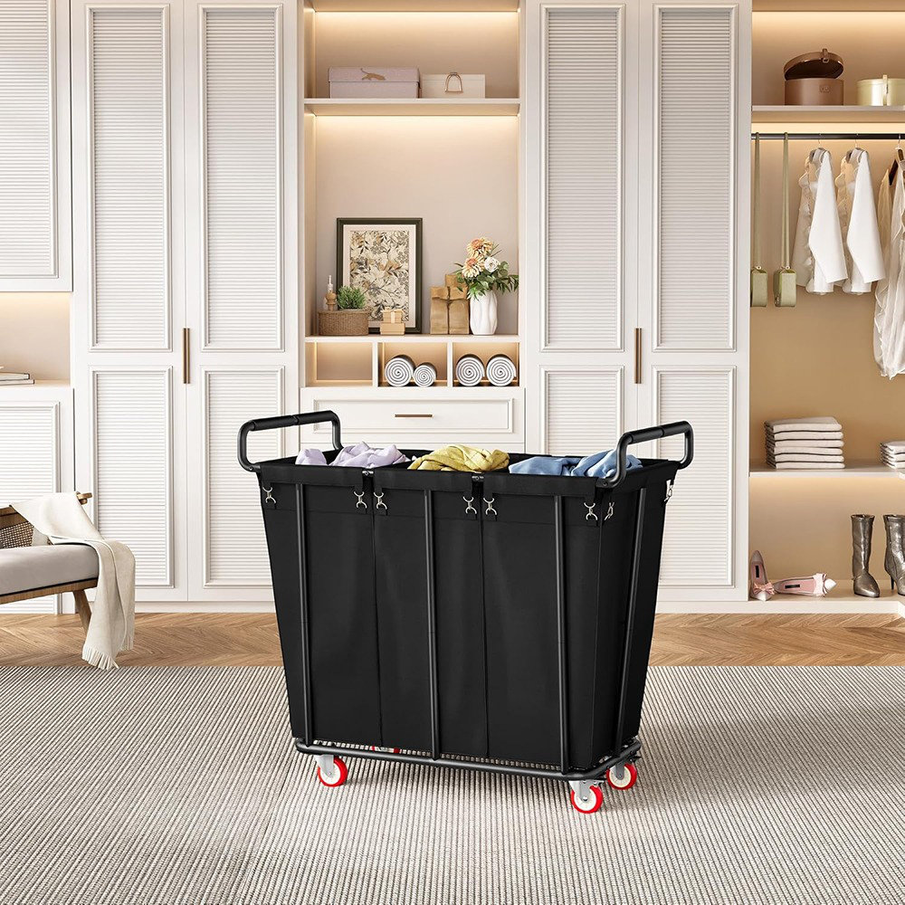 large rolling laundry sorter