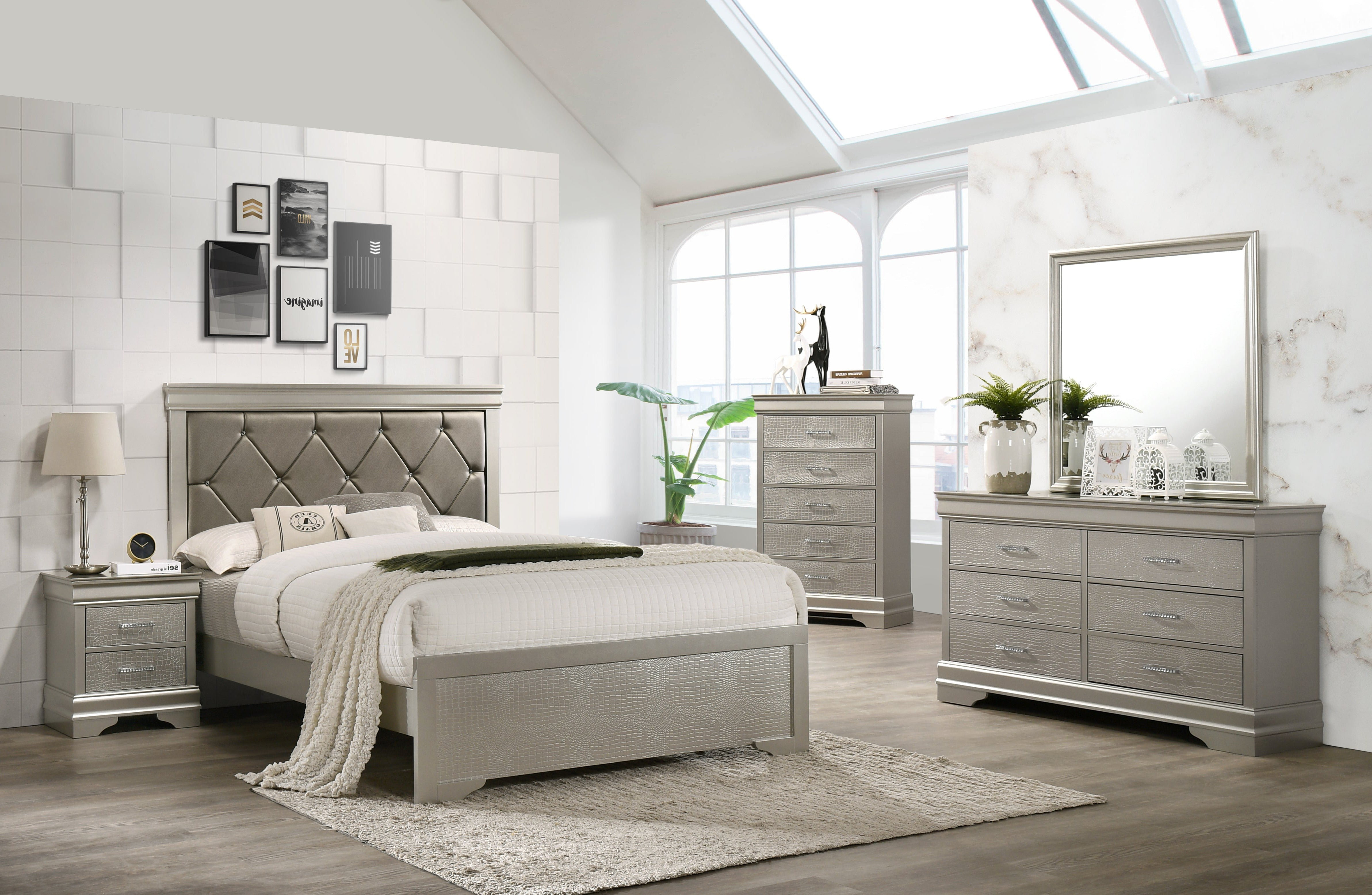 House of Hampton® Erinne Panel Bedroom Set Special King 6 Piece: Bed ...