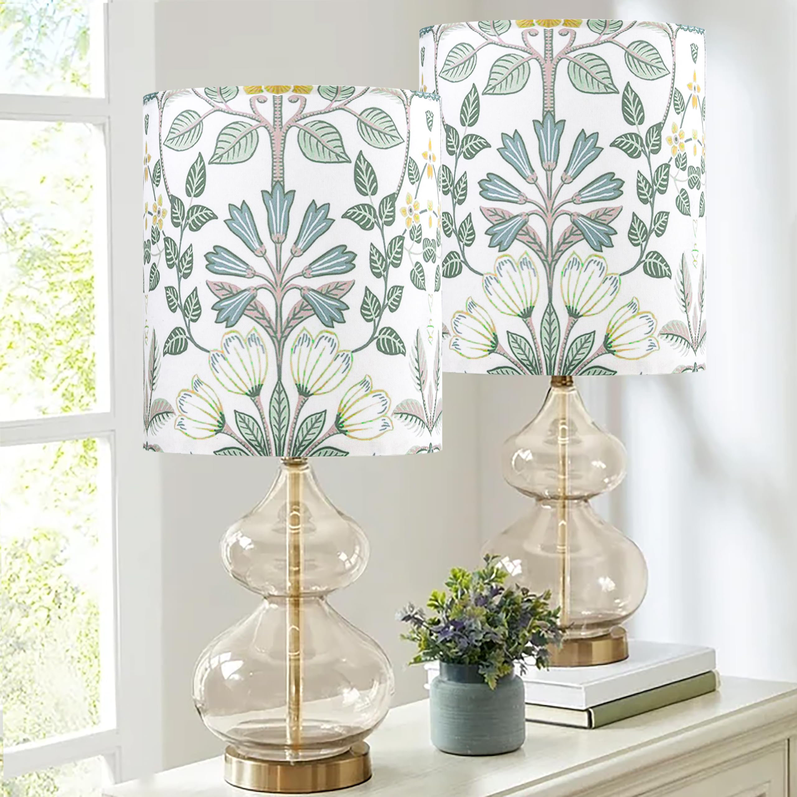 Lark Manor 2 Tall Lampshade, 9.8" Top X 9.8" Bottom X 11.8" High, Lamp ...