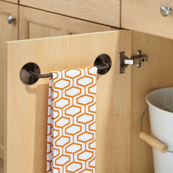mDesign Small Hand Towel Storage Bar, Strong Self Adhesive - Wayfair Canada