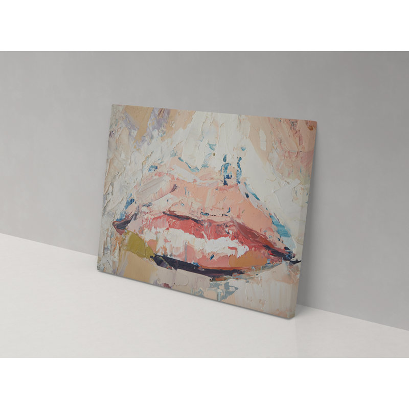 Metro Lane Blush Lips - Wrapped Canvas Painting | Wayfair.co.uk