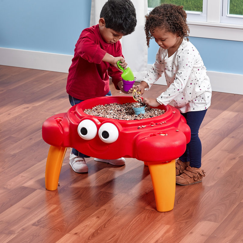 Step2 Crabbie Sand Table Toddler Outdoor Plastic Sandbox with Cover ...