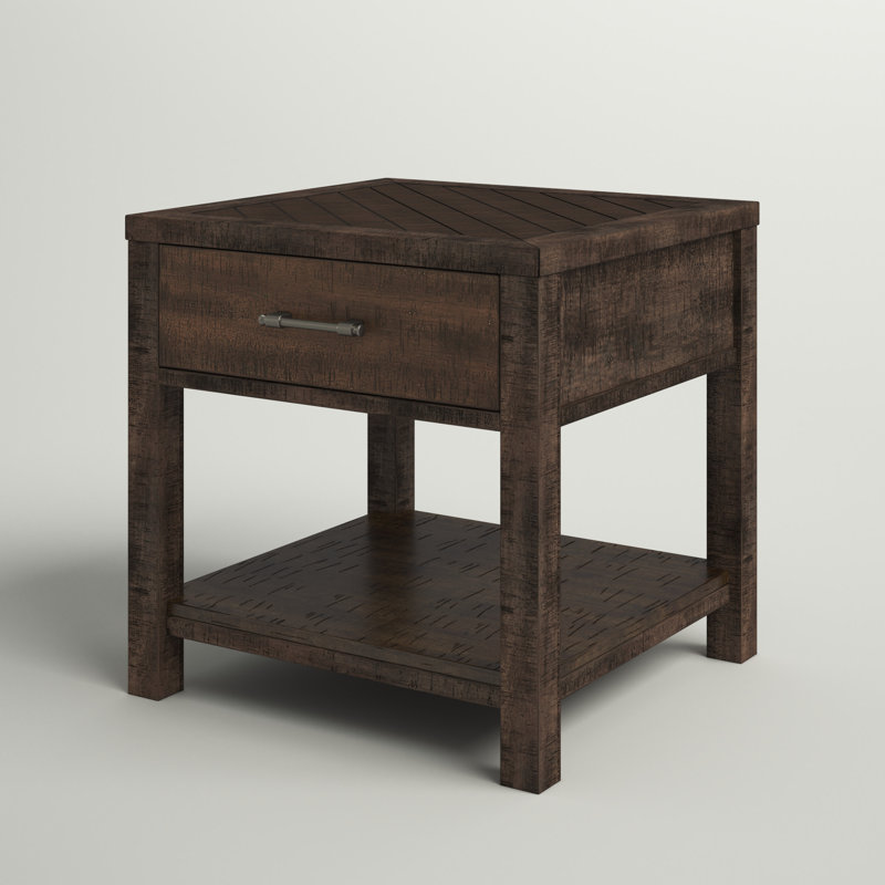 Millwood Pines Azareth Solid Wood End Table & Reviews | Wayfair